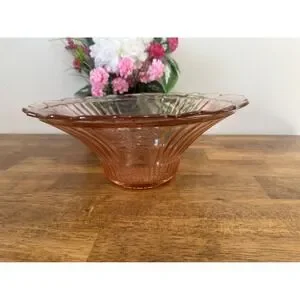 Anchor Hocking | Dining | Vintage Anchor Hocking Mayfair Open Rose Pink ...